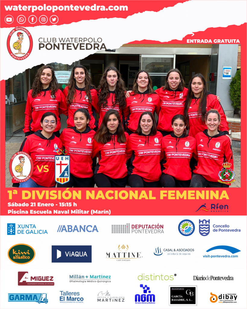 El CW Pontevedra recibe al colider Horta en Marín – Waterpolo Pontevedra